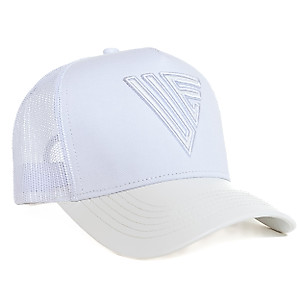Urban Effort Mesh Back Cap - for Men Baseball Hat 5-Panel Trucker Hat Snapback Closure for Outdoors (Trucker Hat, White)