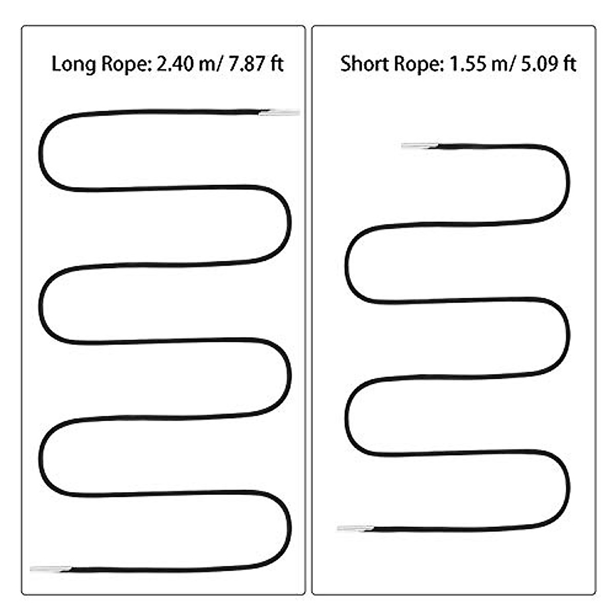 Gizhome Universal Replacement Cords for Zero Gravity Chair(8 Cords), Replacement Laces for Zero Gravity Chairs, Zero Gravity Recliner Repair Tool for Lounge Chair, Bungee Chair Cord - Black