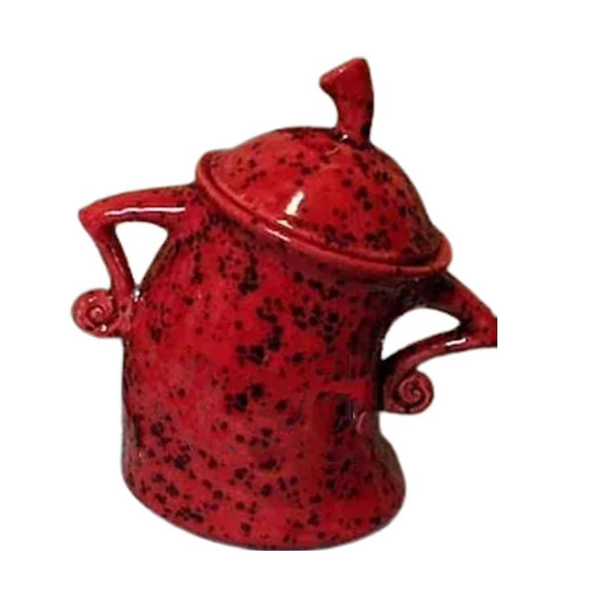 Canister with Attitude, Fun Canisters for Kitchen Counter, Food Storage Jars With Lids, Cute Food Storage Jars With Lids, Kitchen Jars for Coffee Tea Spices, Unique Kitchen Storage Solution (Red)