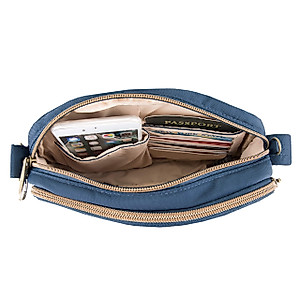 Travelon Anti-theft Signature E/W Shoulder Bag, Ocean