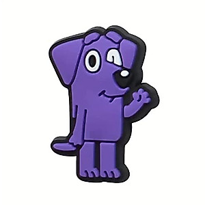 38pcs Blue Dog Cartoon Shoe Charms! Dog Shoe Decoration Charms For Clog Sandals Shoes! Cute Pin Shoe Accessories For Kids Girls Boys Party Favors Birthday Gifts!