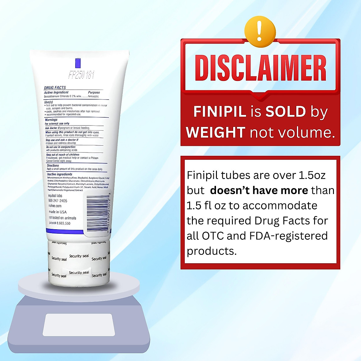 Nufree Finipil Lait - 44ml Set of 2 tubes