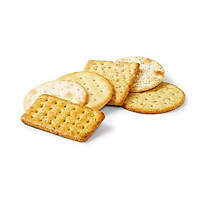 Good & Gather Entertainment Collection 6 Cracker Varieties 13.1 Oz. Original, Wheat, Vegetable, Classic, Cracked Pepper and Cracked Wheat.