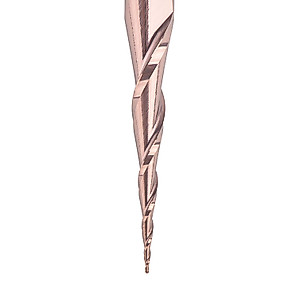 SpeTool Tapered Ball Nose End Mill 1/4" X 3" with 0.5mm Tip Diameter(0.25mm Radius) Ball Nose 5.26Deg Router Bit for CNC Machine Engraving Carving Bits H-Si Coated