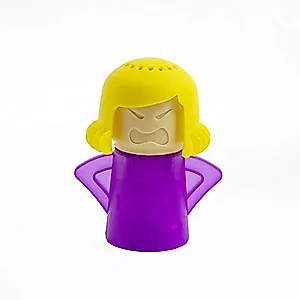 PPINA Microwave Cleaner Steam Angry mama Easily Cleans the Crud In Minutes. Fast Action Steam Kitchen Gadget,Just Add Vinegar and Water (purple)