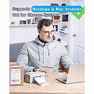 Phomemo Label Printer- Thermal Shipping Printer 4x6 Label Printer for Shopify, FedEx, Ebay, Etsy, Barcode, Mailing, Adress Labels, Postage, PM-246 Pro