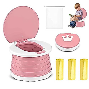 portable, foldable potty seat for toddler, Training Toilet Seat Emergency Toilet for Car, Camping, Outdoor, indoor