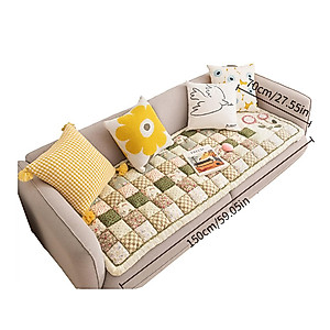 HOMEREFROM Dog Couch Protector, Washable Pet Bed Cover, Non-Slip Pet Friendly Sofa Cover for Large Dogs (Green, 27.55 * 59.05)