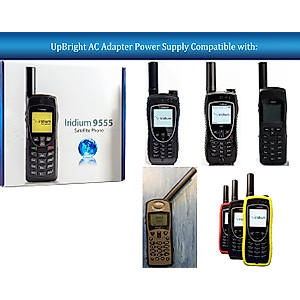 UpBright 6V AC/DC Adapter Compatible with Iridium Extreme PTT 9575 9505A 9555 Satellite Phone CPKT1101 BPKT0801 Motorola ACTC0701 ACTC0401 ACTC1601 ACTC0901 Type FW7650/06 Power Supply Travel Charger