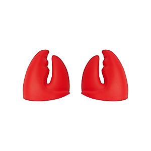 Genuine Fred Pot Pinchers Silicone Pot Holders,Red