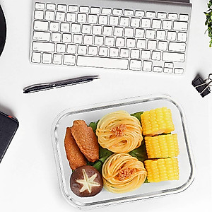 [10-Pack]Glass Meal Prep Containers with Lids, MCIRCO Glass Food Storage Containers with Snap Locking Lids, Airtight Lunch Containers, Microwave, Oven, Freezer and Dishwasher, Green