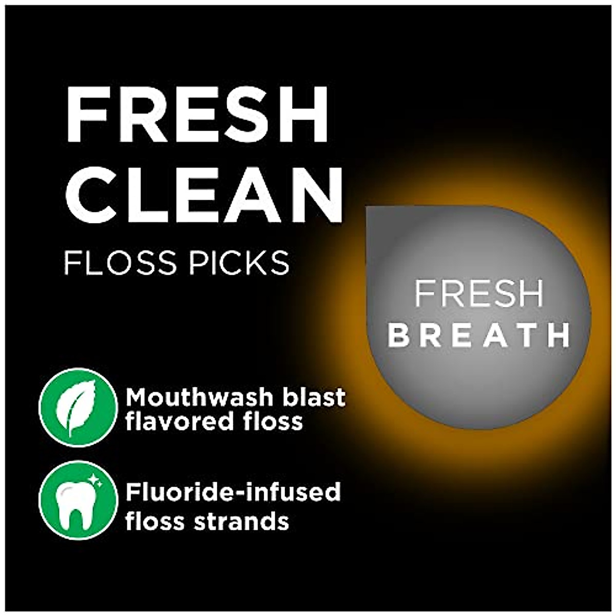 DenTek Fresh Clean Floss Picks, For Extra Tight Teeth, 75 Count, 3 Pack