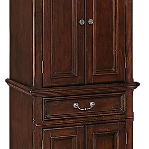 Colonial Classic Dark Cherry Pantry Cabinet by Home Styles