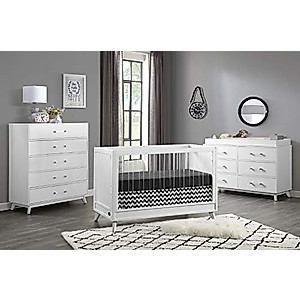 Oxford Baby Holland Modern 3-in-1 Convertible Island Crib, White, GreenGuard Gold Certified
