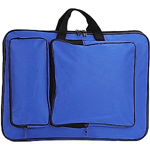 A3 Art Portfolio Case Drawing Board Bag for Kids Portable Waterproof Art Carry Backpack for Painting Sketch Artist Student Storage Tote Bag for Palette Paints Brushes Pencils