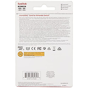 SanDisk 64GB microSDXC UHS-I card for Nintendo Switch - SDSQXAT-064G-GN6ZA