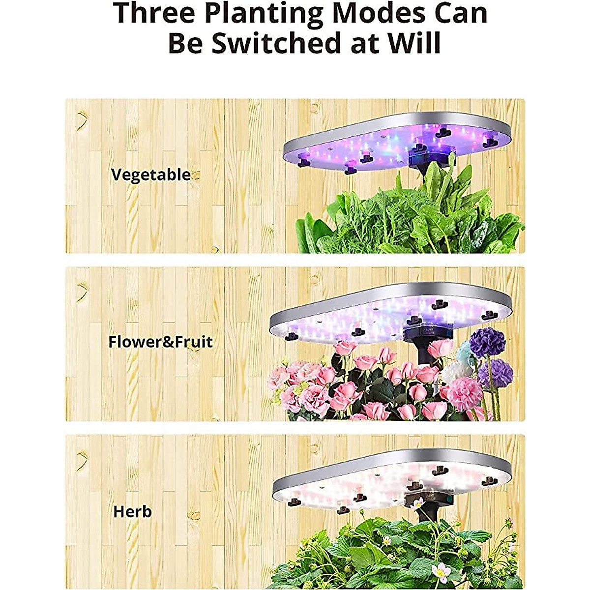 Hydroponics Growing System, SXYCMY Growing Plants up to 30 Inches with Powerful 30W 120 LED Grow Light, Silent Pump, Automatic Timer for Home Kitchen Gardening, APP & WiFi Remote Control