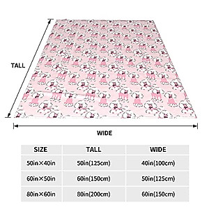 Pink Poodle Dog Cute Art Full Fleece Throw Cloak Wearable Blanket Flannel Fluffy Comforter Quilt Nursery Bedroom Bedding King Size Plush Soft Cozy Air Conditioner Blanket