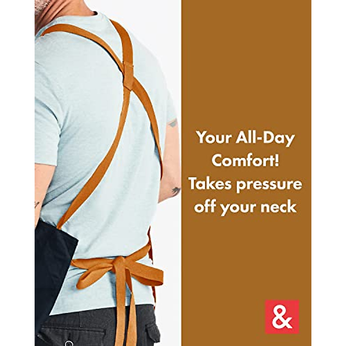 Hedley & Bennett Midnight Blue Crossback Apron - Professional Chef Apron with Pockets and Cross-Back Straps for Cooking & Grilling - Kitchen Aprons for Men & Women - 8oz 100% Cotton Twill Fabric