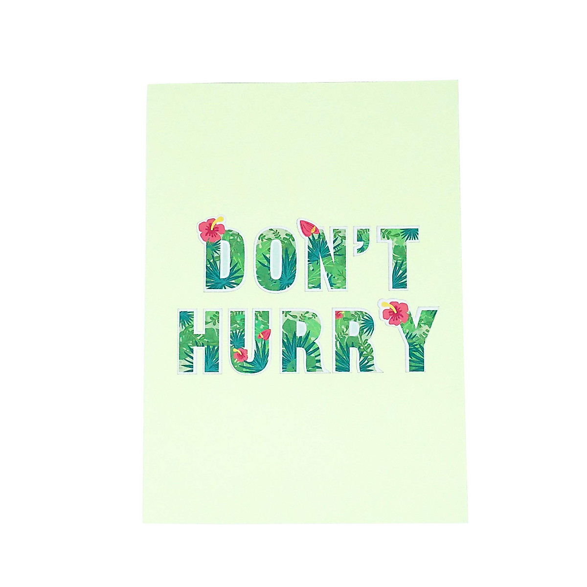 Take It Easy Fun Sloth - 3D Pop Up Greeting Card For All Occasions - Love, Birthday, Christmas, Goodluck, Congrats, Get Well - Message Note for Personalized - Amazing Gift - Thick Envelope, Fold Flat