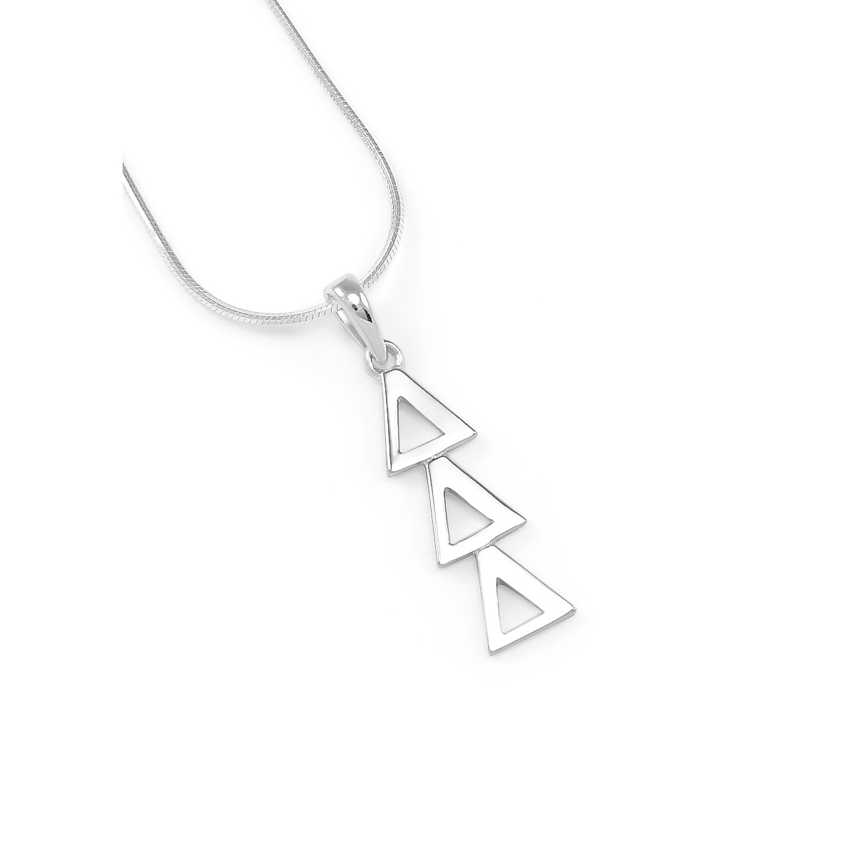 The Collegiate Standard Delta Delta Delta Sterling Silver Lavaliere Pendant