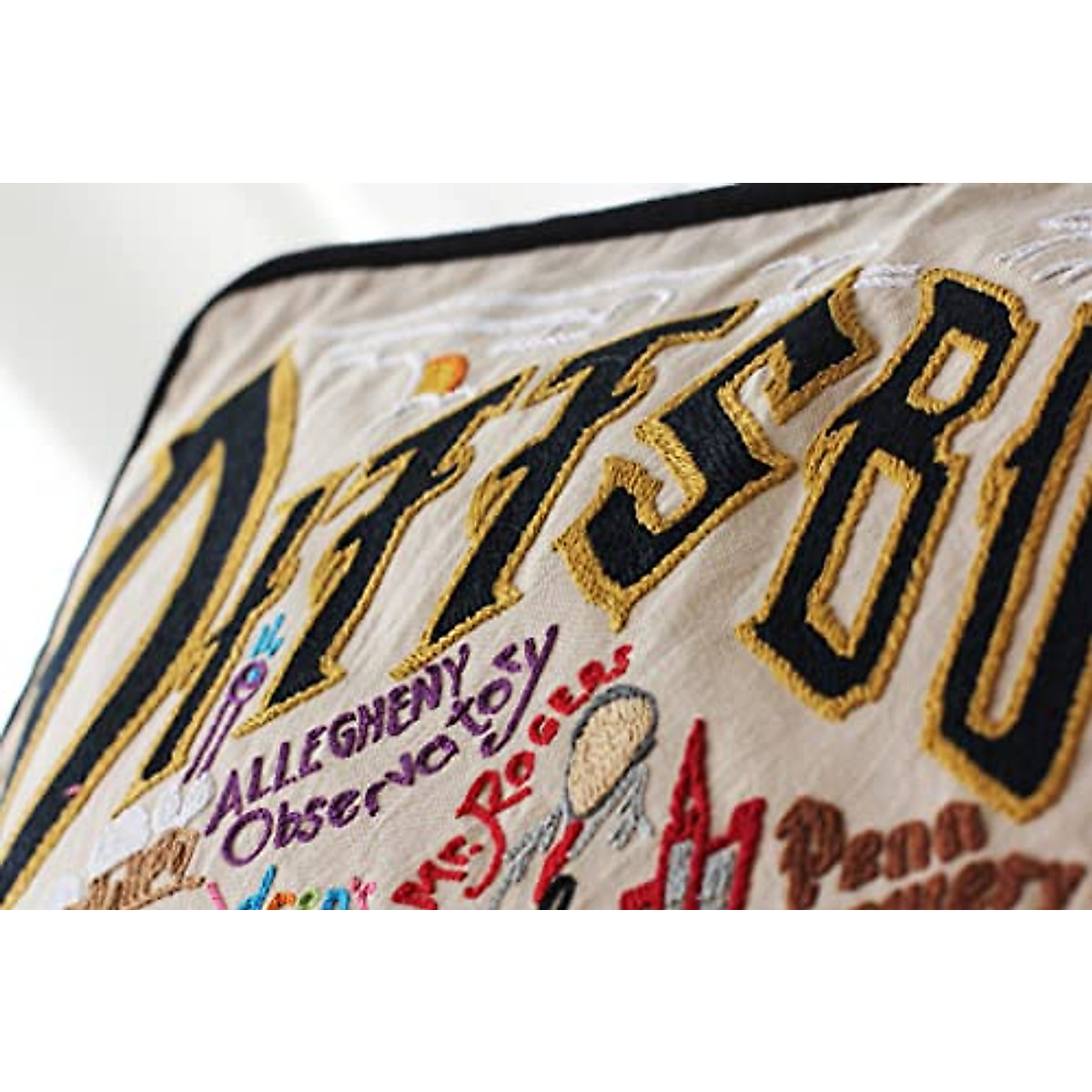 Catstudio Pittsburgh Embroidered Decorative Throw Pillow