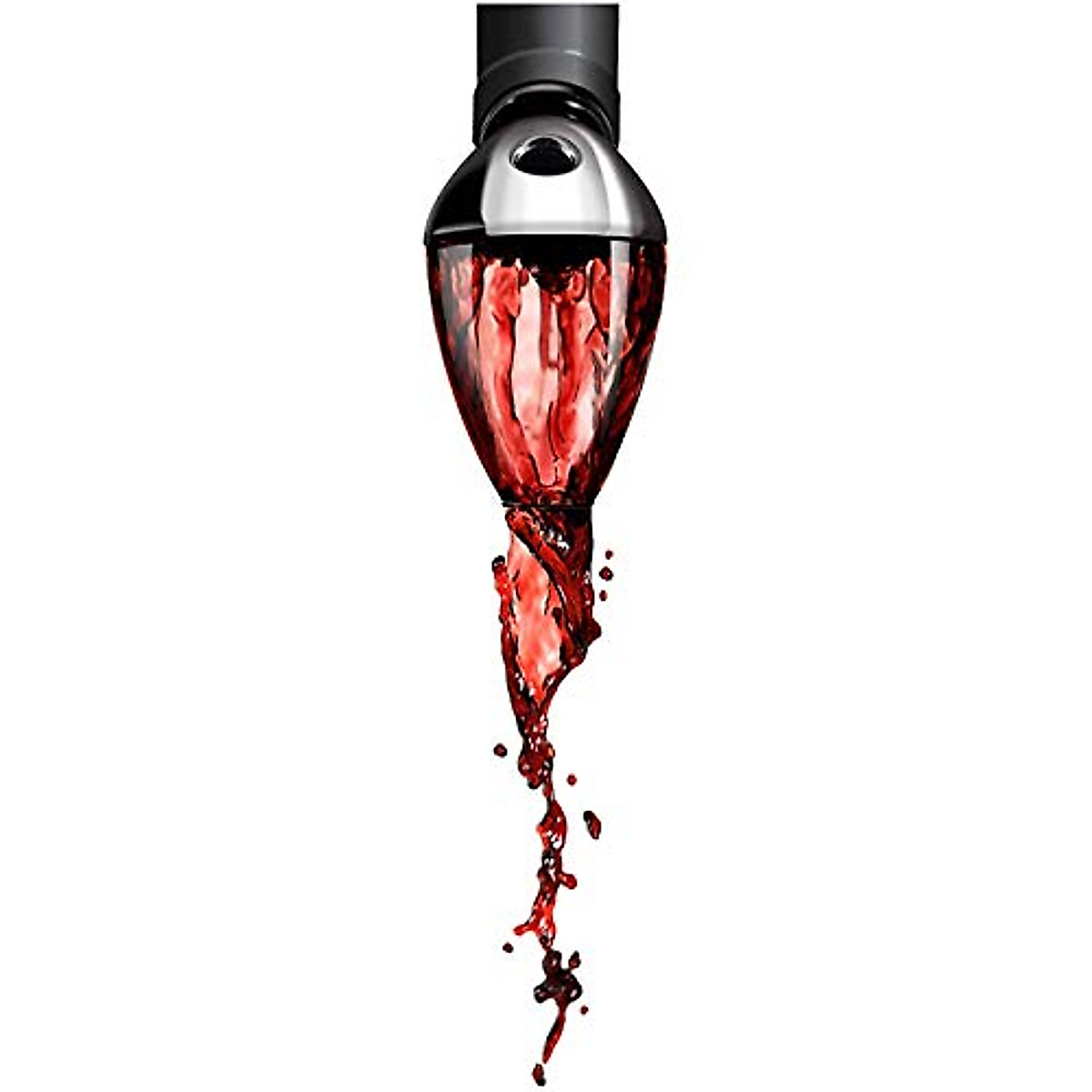 Rabbit Wine Aerator and Pourer, 7-Inch, Silver/Black/Clear