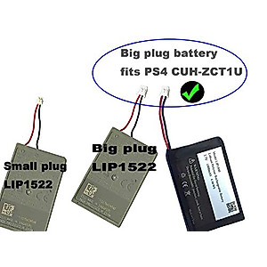 ACCTN 3.7v 1800mAh Replacement Battery for Sony DualShock 4 CUH-zct1u Cuh-zct1e PS4 Controller Battery Upgrade - 2 Pack
