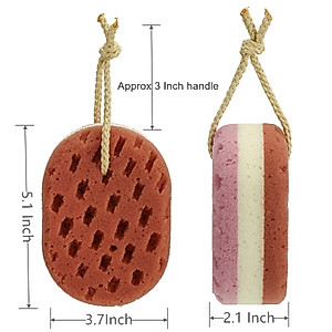 Yopay 6 Pack Bath Sponge, Soft Sponge Loofah Body Shower Sponge, 100% Fiber Body Scrubber for Men, Women, Kids, Soothing Body, Exfoliating, Cleaning, Fine, Rich Lather