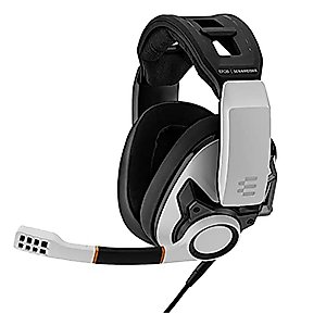 EPOS I Sennheiser GSP 601 Gaming Headset, Noise-Cancelling Mic, Flip-to-Mute, Ergonomic Headband, Foam Ear Pads, Compatible with PC, Mac, PS4, PS5, Xbox Series X, Xbox One, & Nintendo Switch (White)