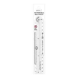 DESIGNPHIL 42266006 Multi Ruler, 11.8 inches (30 cm), Transparent