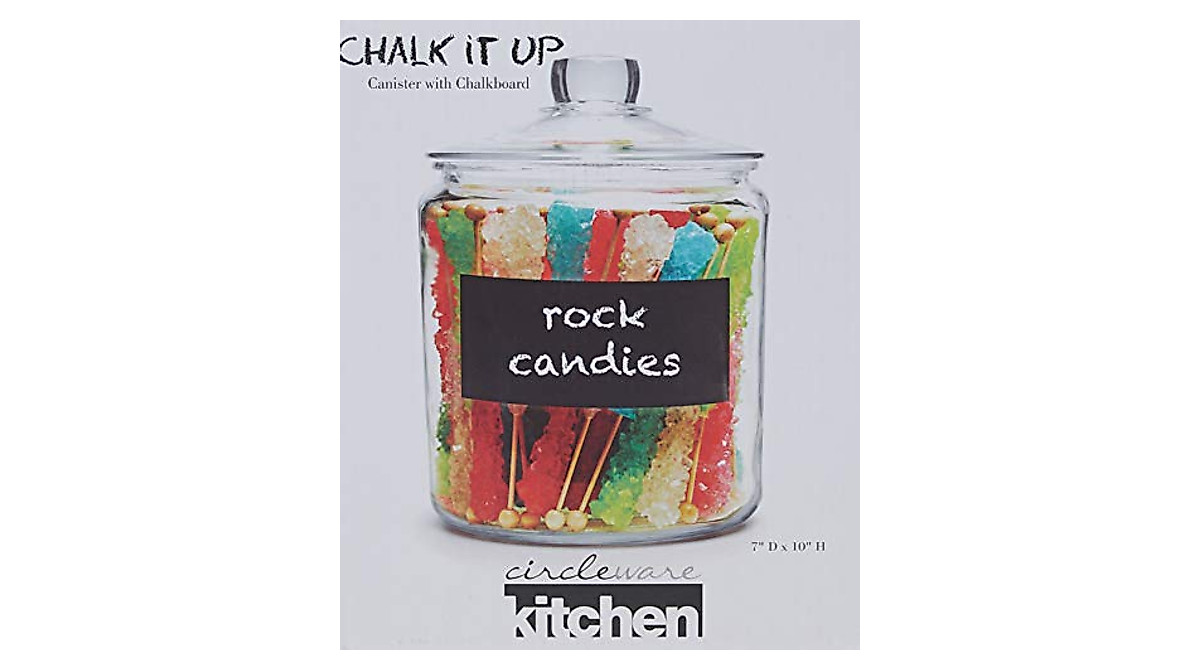 Circleware 1.1 Gallon Mason Jar with Lid & Handle