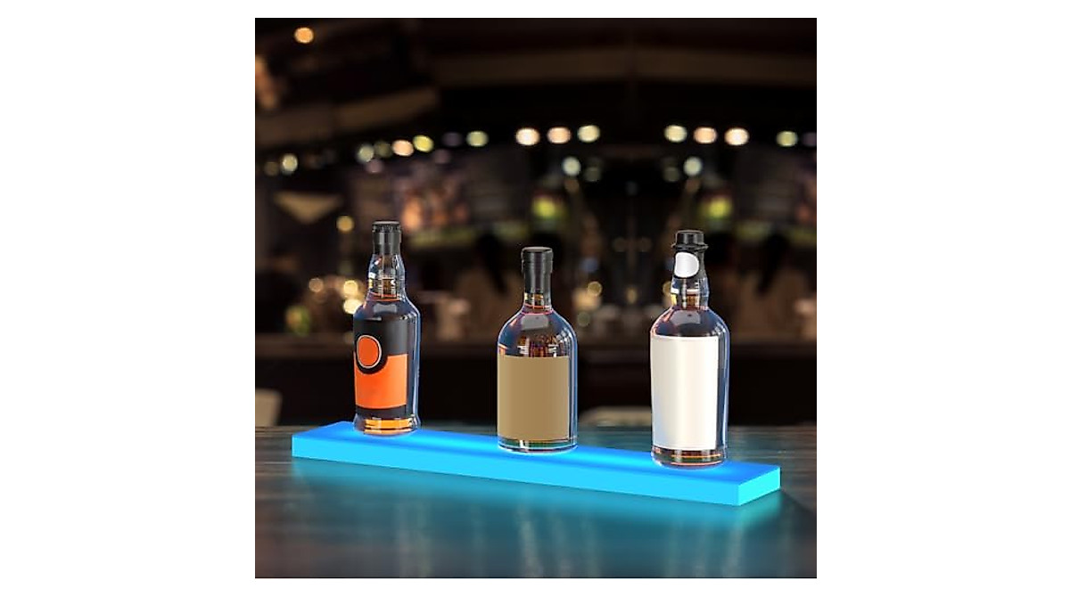 VEVOR LED Lighted Liquor Bottle Display - Illuminate Your Bar