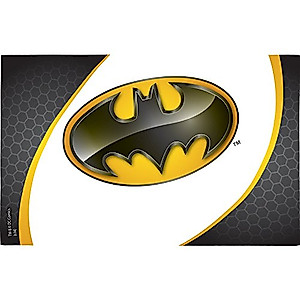 Tervis DC Comics Batman Logo Made in USA Double Walled Insulated Tumbler Travel Cup Keeps Drinks Cold & Hot, 16oz, Black Lid