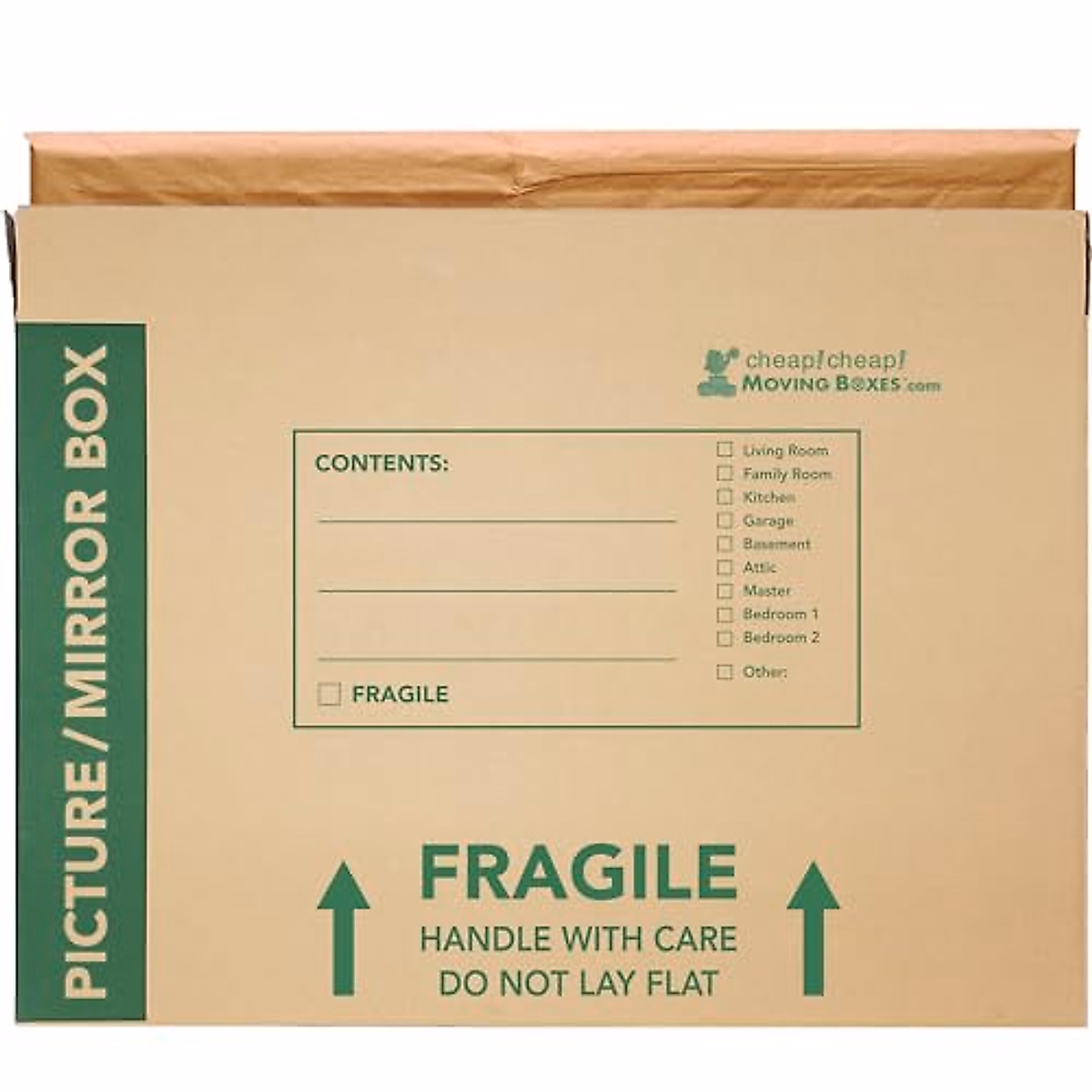 Picture/Mirror Moving Boxes - 37 x 4 x 27 inches, 8 Pack - Picture Boxes for Moving - Picture Moving Boxes - Cheap Cheap Moving Boxes
