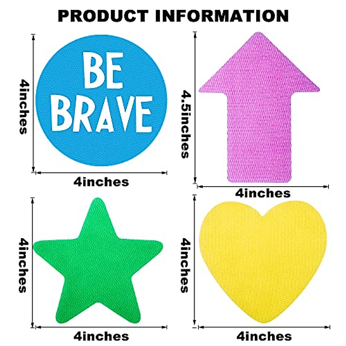 32 Pieces Carpet Markers Colorful Heart Stars Arrows Circles Designs Positive Sayings Carpet Markers Classroom Carpet Markers for Teacher Student