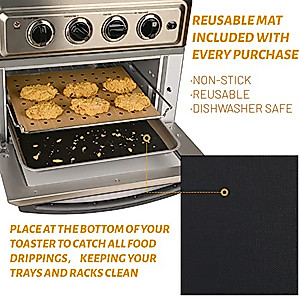 WMKGG 100 PCS Unbleached Air Fryer Parchment Paper, 11 x 9 inch Perforated Rectangular Air Fryer Toaster Oven Disposable Liners for Cuisinart, Ninja Foodi, Breville, Gowise, Black Decker