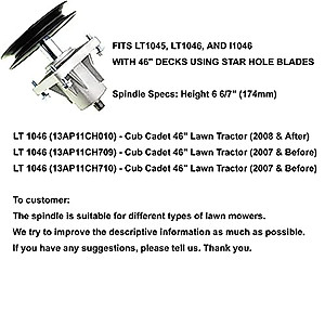 q&p Lawn Mower Spindle Assembly Bracket Replaces MTD 618-0660 918-0660B 618-0660B Holes Tapped for Easier Install with Bolt