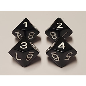 quEmpire Spindown d10 Dice (4 Pack) Great for Magic: The Gathering