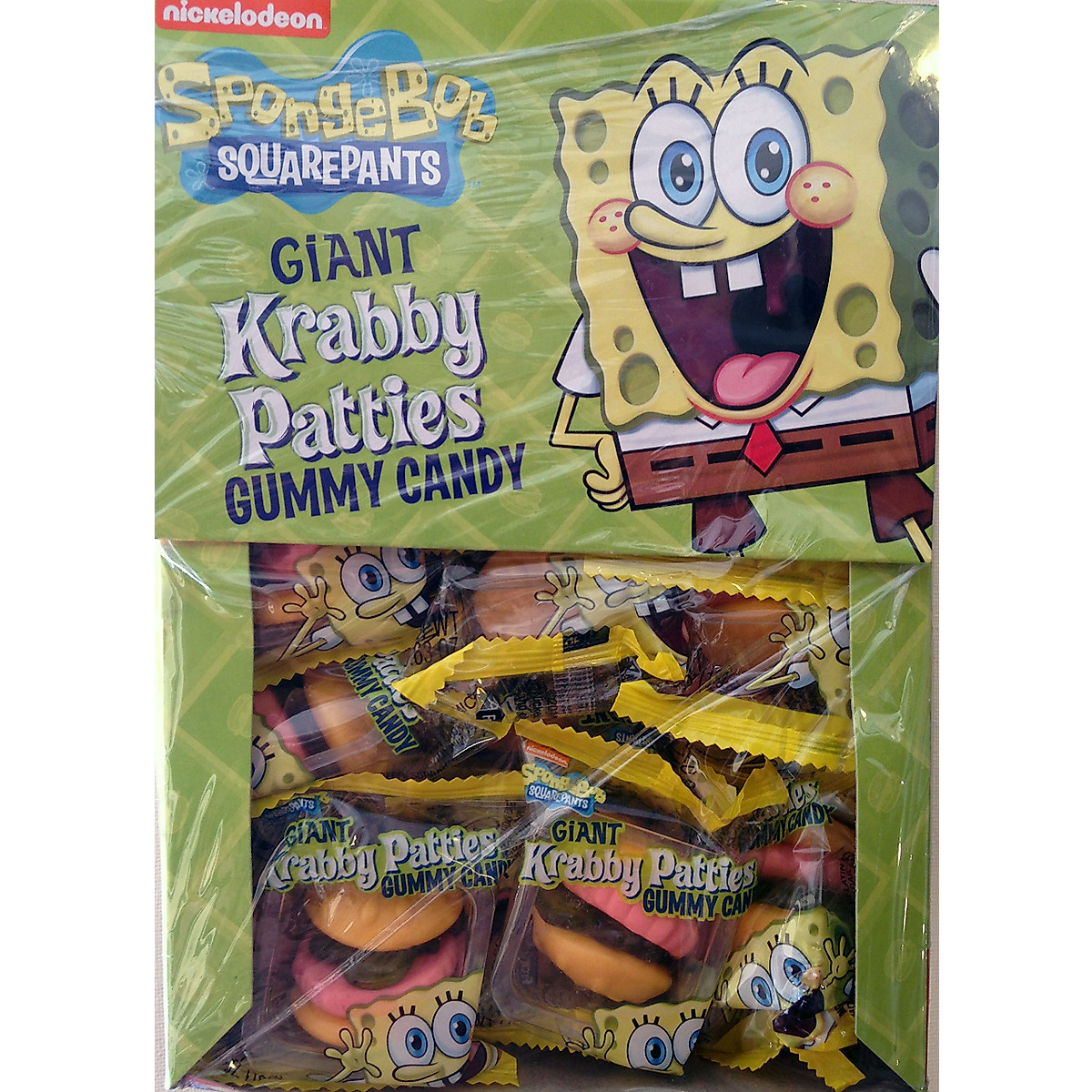 Spongebob Squarepants Giant Krabby Patties Gummy Candy (Pack of 36)
