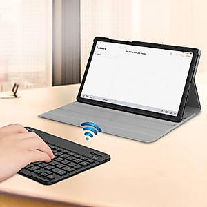 FINTIE Keyboard Case for Samsung Galaxy Tab S5e 10.5 2019 Model SM-T720/T725/T727, Slim Stand Cover w/Detachable Wireless Bluetooth Keyboard, Black