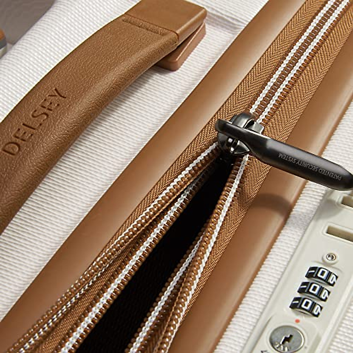 DELSEY PARIS Chatelet Air 2.0 Hardside Luggage Trunk with Spinner Wheels, Angora, Checked-26 Inch Trunk