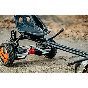 Hover-1 Beast Buggy Attachment | Compatible with All 10" Electric Hoverboards, Hand-Operated Rear Wheel Control, Adjustable Frame & Straps, Easy Assembly & Install