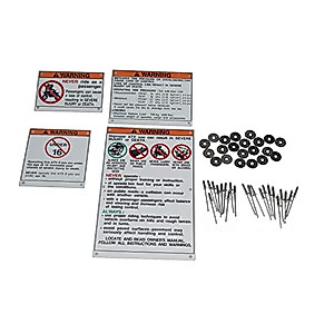 YANGCAN Warning Decals Stickers Labels Aluminum Backed Compatible with Yamaha Raptor Blaster BANSHEE YFZ450R efi Raptor 700 Raptor 660 YFZ450 carb model Warrior 350 Blaster 200 Grizzly Wolverine Kodiak