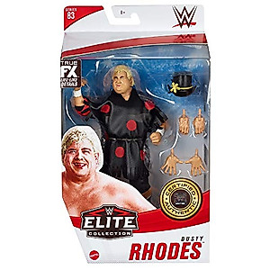 WWE Dusty Rhodes Elite Collection Series 83 Action Figure 6 in Posable Collectible Gift Fans Ages 8 Years Old and Up​