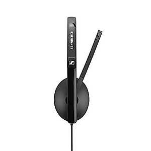 Sennheiser SC 160 USB-C (508354) - Double- Sided (Binaural) Headset for Business Professionals | with HD Stereo Sound, Noise-Canceling Microphone, & USB-C Connector (Black)