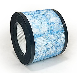 Nispira 3-in-1 True HEPA Filter Replacement Compatible with Miko Air Purifier C102 ibuki MA-01CW, MA-18, Okaysou AirMic4S, 1 Pack