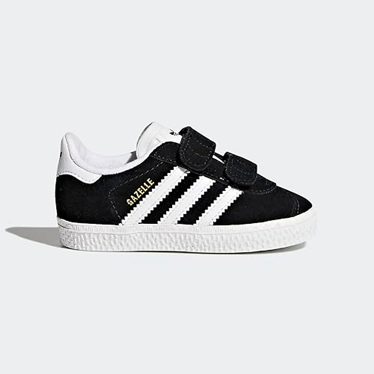 adidas Originals Kids Gazelle CF I Black/White/White 7 Toddler M