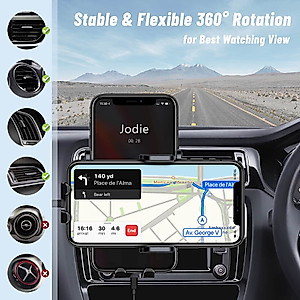 Wireless Car Charger & Air Vent Clip