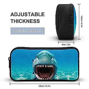 oallpu 3D Shark Backpack, Stylish Laptop Bag Cool Daypack with Adjustable Shoulder Strap, Lightweight Durable Shark Shoulders Backpack (3D Shark)